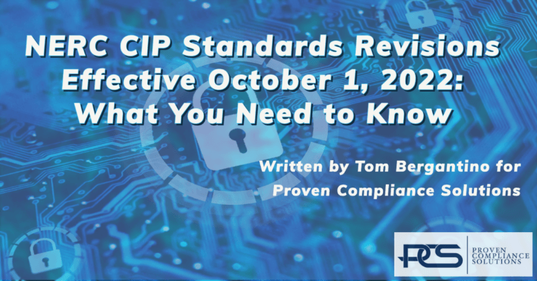 NERC CIP Standards Revisions | Effective October 1, 2022